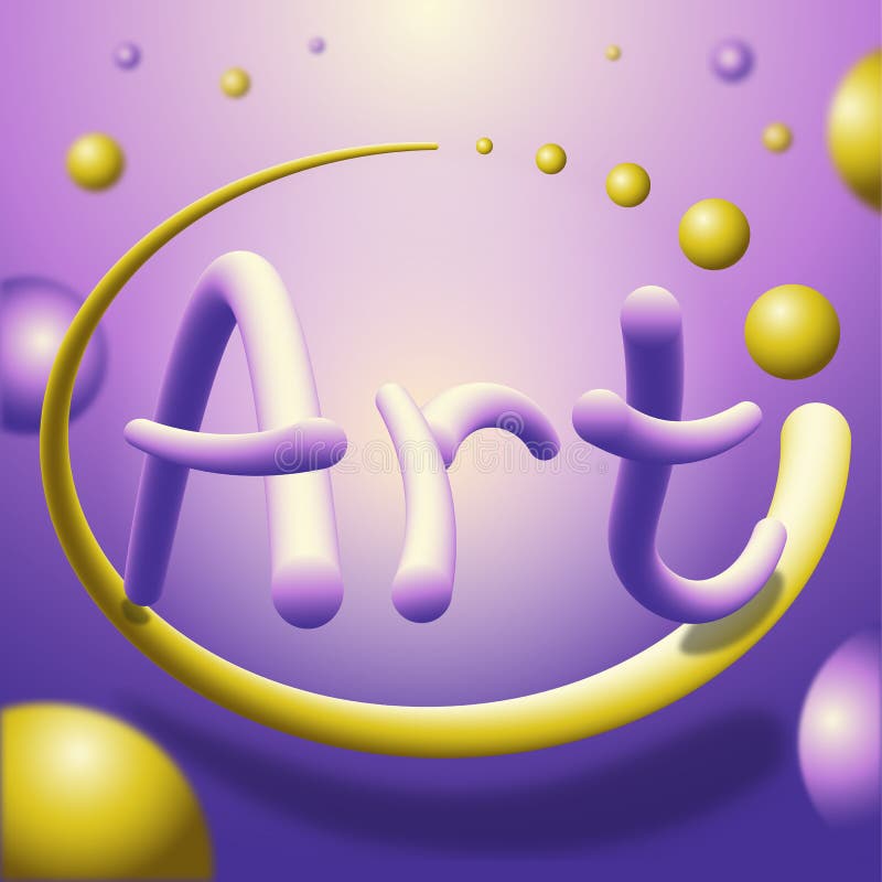 Bubble shaped Art text stock vector. Illustration of comic - 162409731