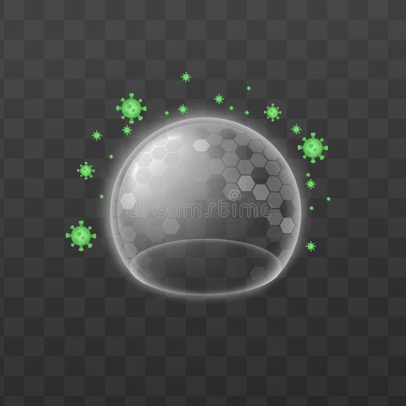 Bubble Force Shield for Protection from Virus and Infection a Vector ...
