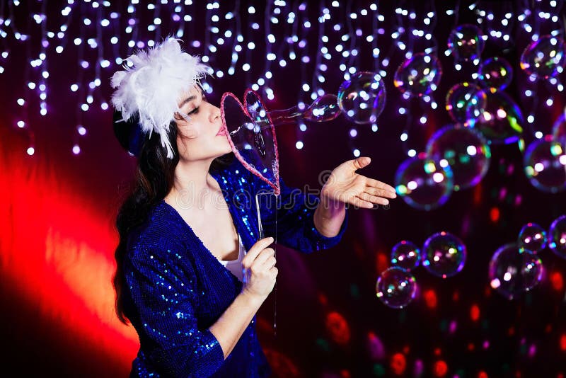 Bubble Show Performance Artist Making Tricks with Gigantic Bubbles ...