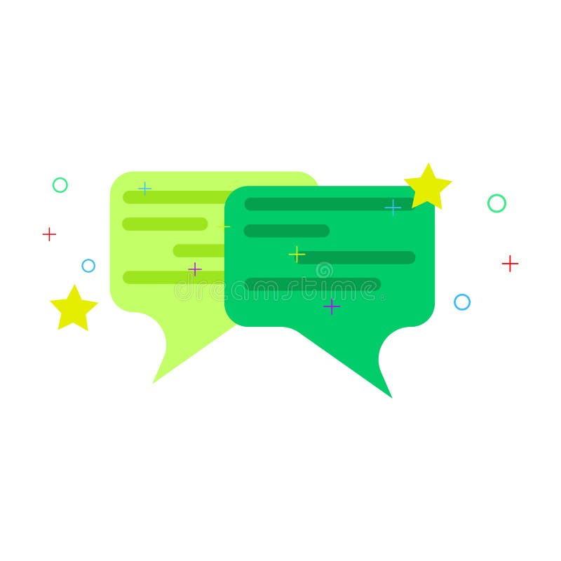 Bubble Speech Cloud Vector Communication Icon Comic Message. Cartoon ...