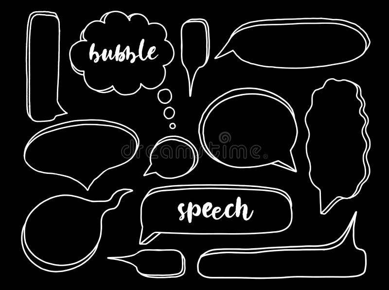 Bubble Speech Collection. Communication Design. Social Ballon Comment ...