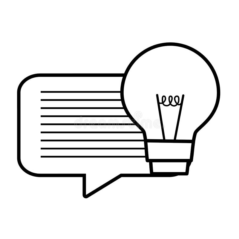 Bubble Speech Message Idea Creative Dialogue Line Stock Illustration ...