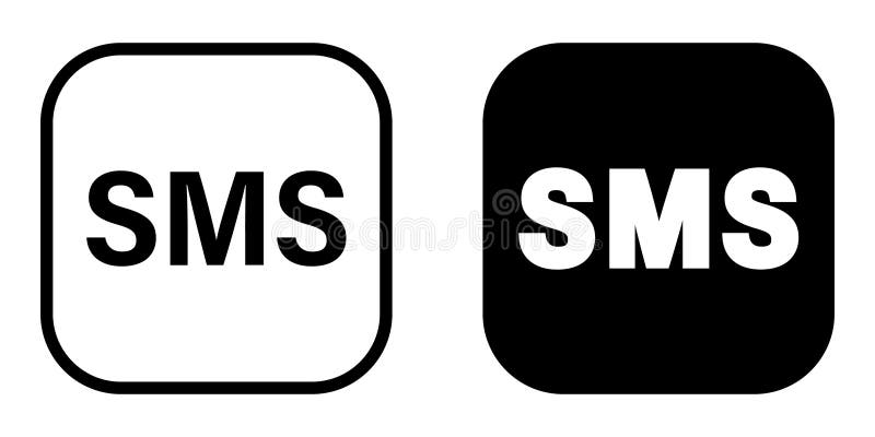 Bubble Speech SMS Icon Sheet, Simple Trendy Flat Style Line and Solid ...