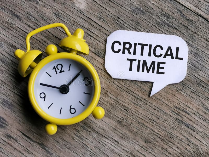 Bubble Speech Written Text CRITICAL TIME Stock Photo - Image of goal ...