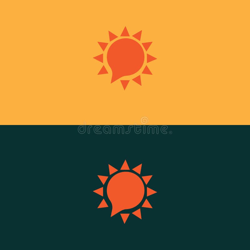 Sun and Lightbulb Logo Template. LED Vector Design Stock Vector ...