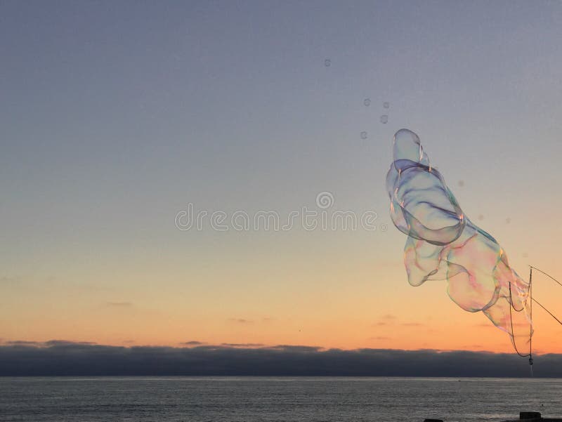 Bubble in sunset stock image. Image of sunset, bubble - 98170563
