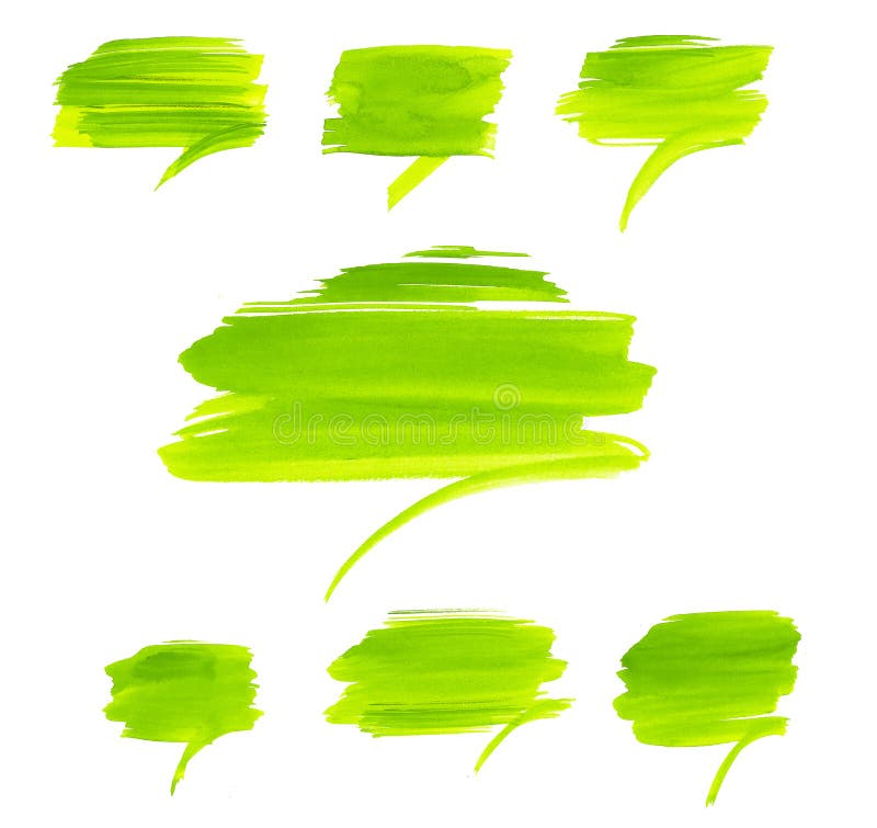 Bubble Talk Abstract Design Element. Stock Photo - Image of green, hand ...