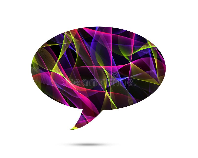 Bubble Talk Colorful Elegant on Abstract Background Stock Illustration ...