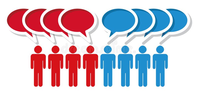 Opposite Opinions Stock Illustrations – 160 Opposite Opinions Stock ...