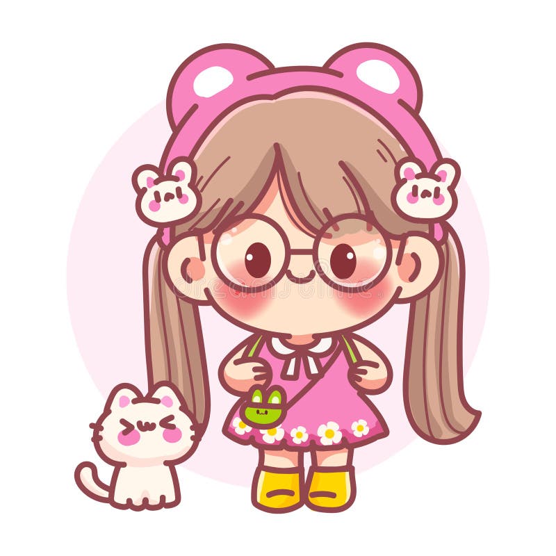 Bubble Tea Bliss Cartoon Vector Illustration Stock Illustration ...