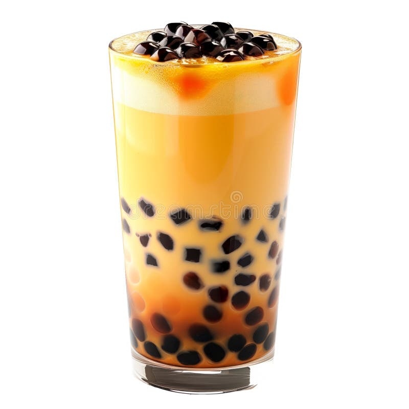 Bubble Tea Drink that with Tapioca Pearls and Ice, Ginger Bear Ale and ...