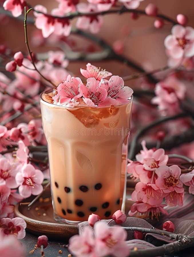 Bubble Tea. Glass of Bubble Tea. Yellow Bubble Tea Stock Photo - Image ...