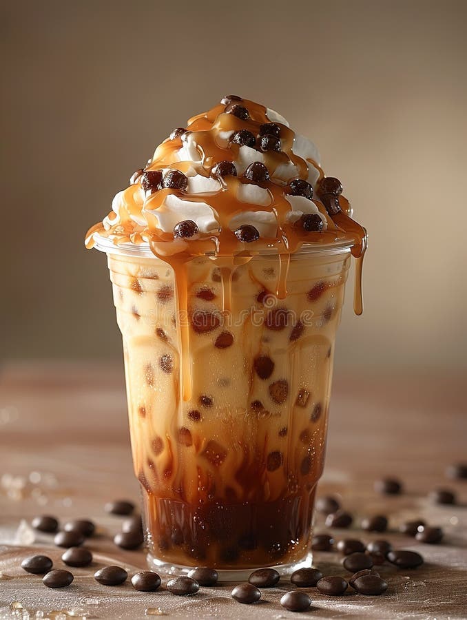 Bubble Tea. Glass of Bubble Tea. Yellow Bubble Tea Stock Photo - Image ...