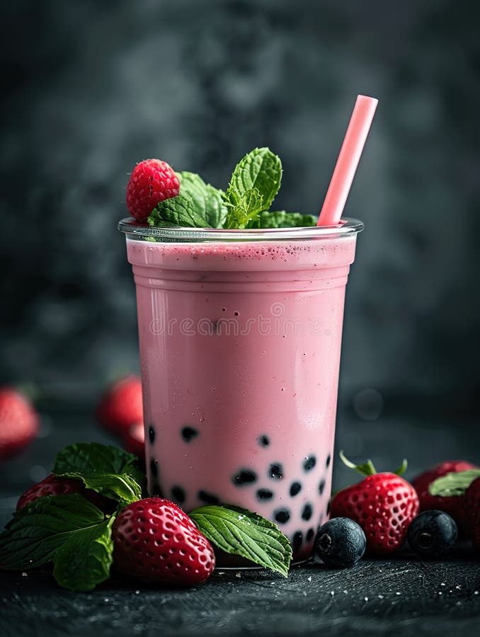 Bubble Tea. Glass of Bubble Tea. Yellow Bubble Tea Stock Image - Image ...