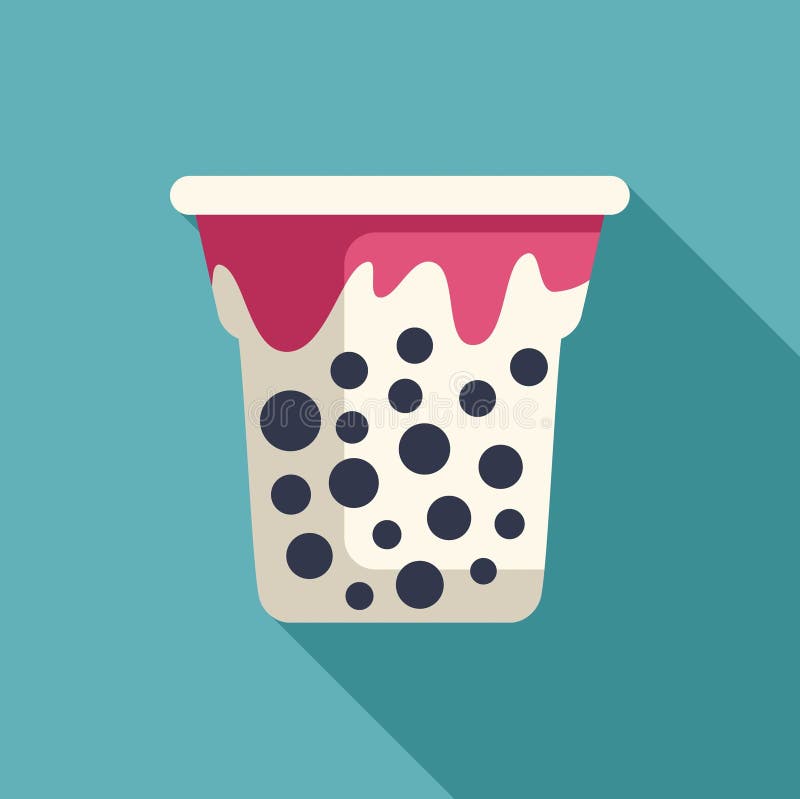 Bubble Tea Showing Dripping Strawberry Flavoring Icon Stock Vector ...