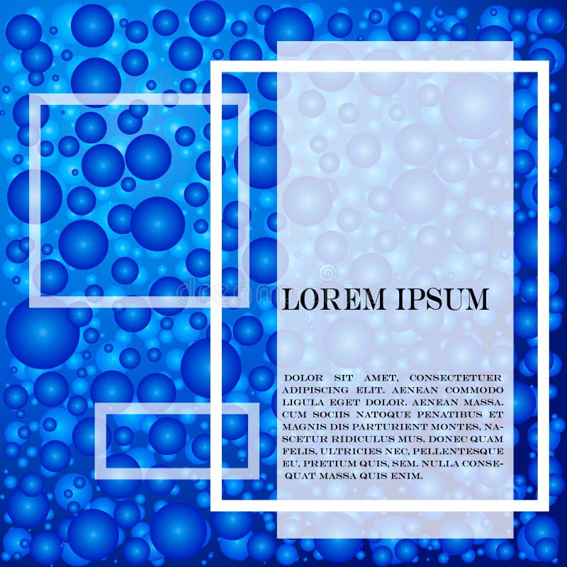 Bubble Template of Card, Invitation. Stock Vector - Illustration of ...