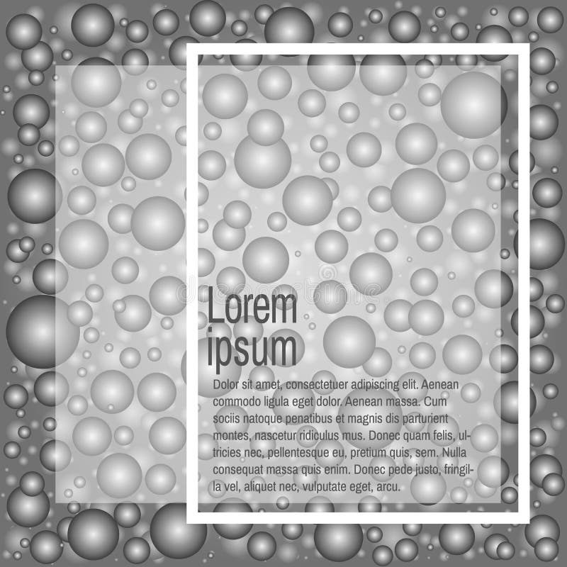 Bubble Template of Card, Invitation. Stock Vector - Illustration of ...