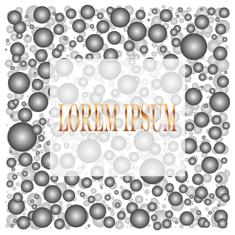 Bubble Template Of Card, Invitation. Stock Vector - Illustration of ...