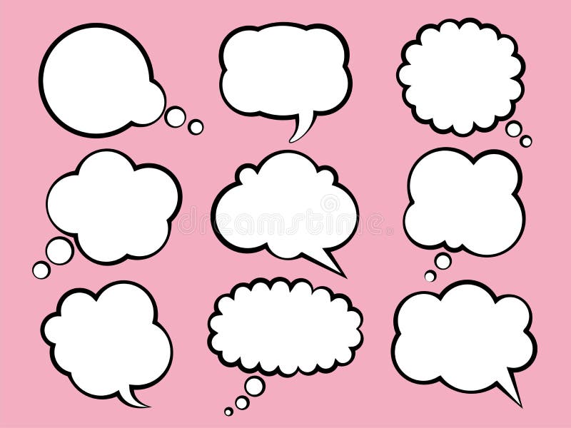 Cartoon Text Boxes Vector Set Stock Illustrations – 879 Cartoon Text ...