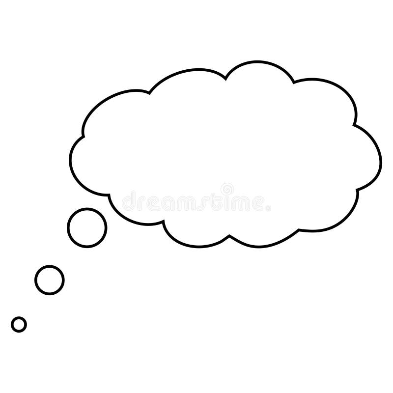 Bubble Think Dream Icon, Cloud Hot Air Balloon, Comic Box Template ...