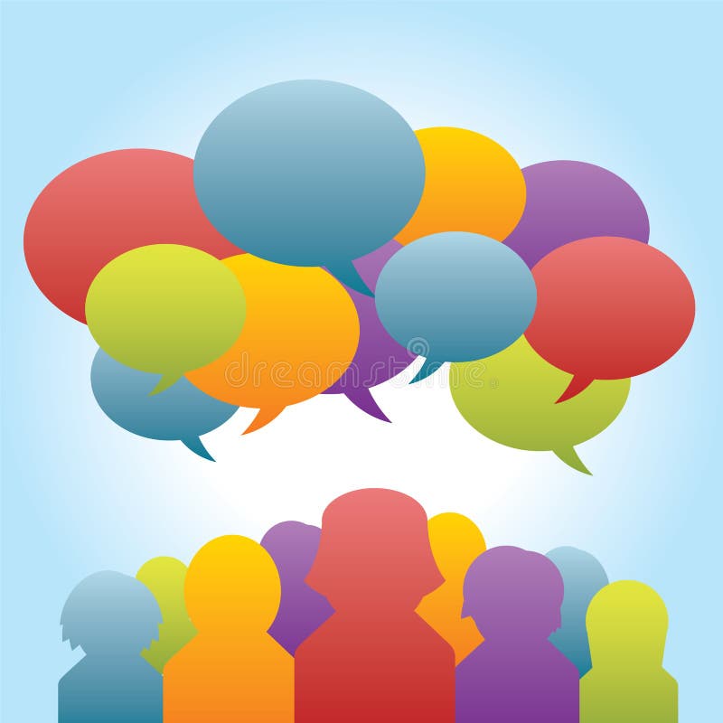 Bubble of communication stock vector. Illustration of people - 27424012