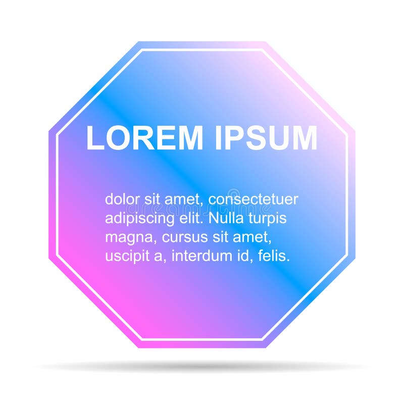 Bubble Title Shadow Shape, Banner Geometric Design Icon, Modern Frame ...