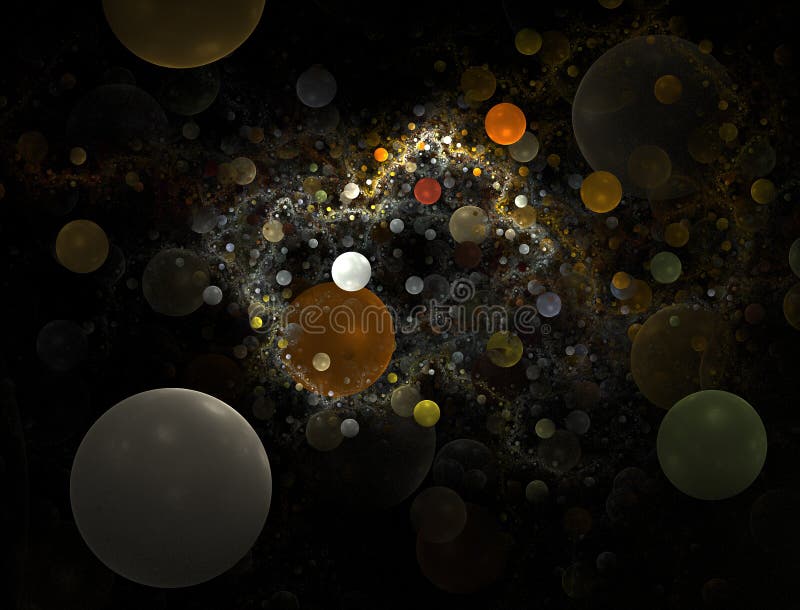 Bubble Universe - fractal stock illustration. Illustration of ...