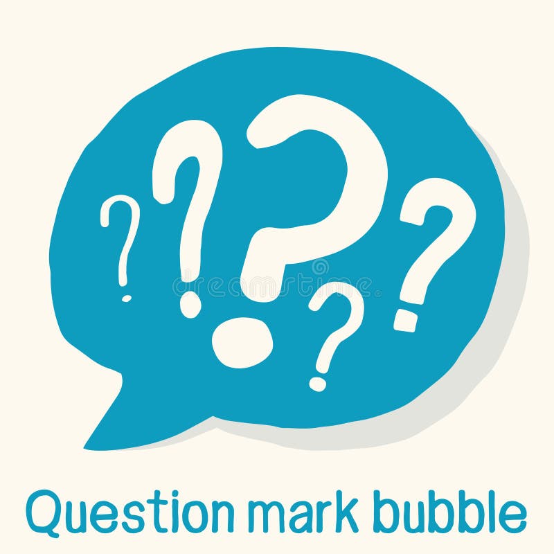 Bubble with Various Question Marks in it Stock Vector - Illustration of ...