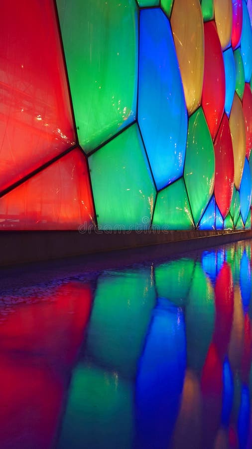 Bubble Wall Color Array and Reflection Stock Photo - Image of color ...