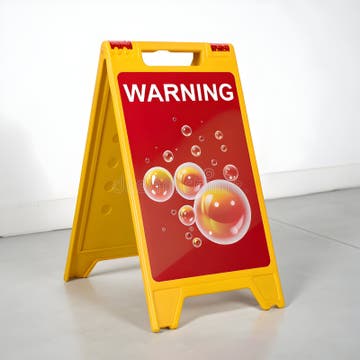 Bubble Warning Caution Isolated on White Background Stock Illustration ...