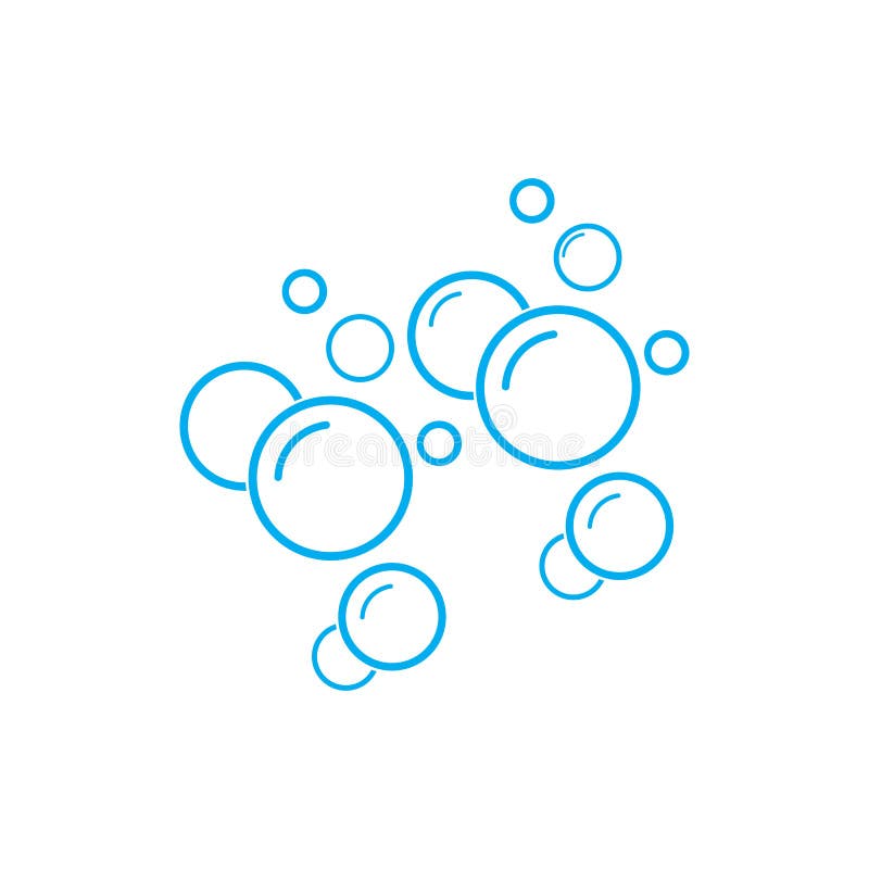 Bubble Water Vector Illustration Design Template Stock Vector ...