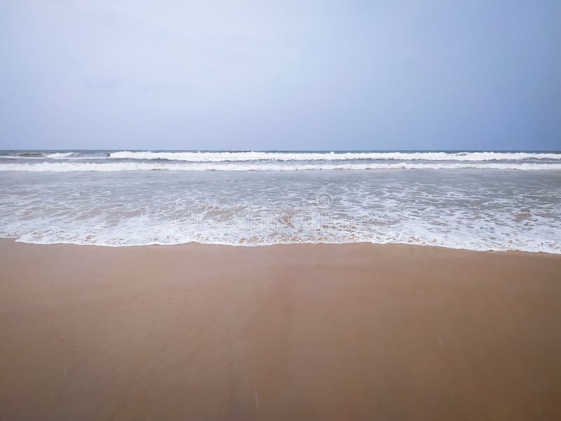 The Bubble Wave on the Sand Stock Photo - Image of landscape, seashore ...