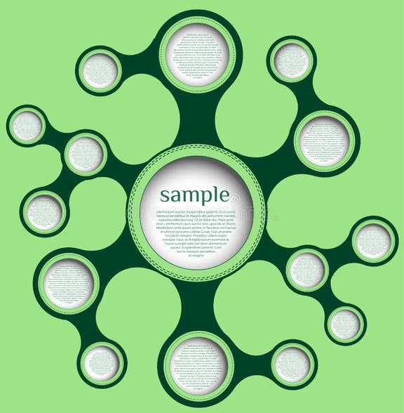 Bubble Web Design Template / Retro Style Stock Vector - Illustration of ...