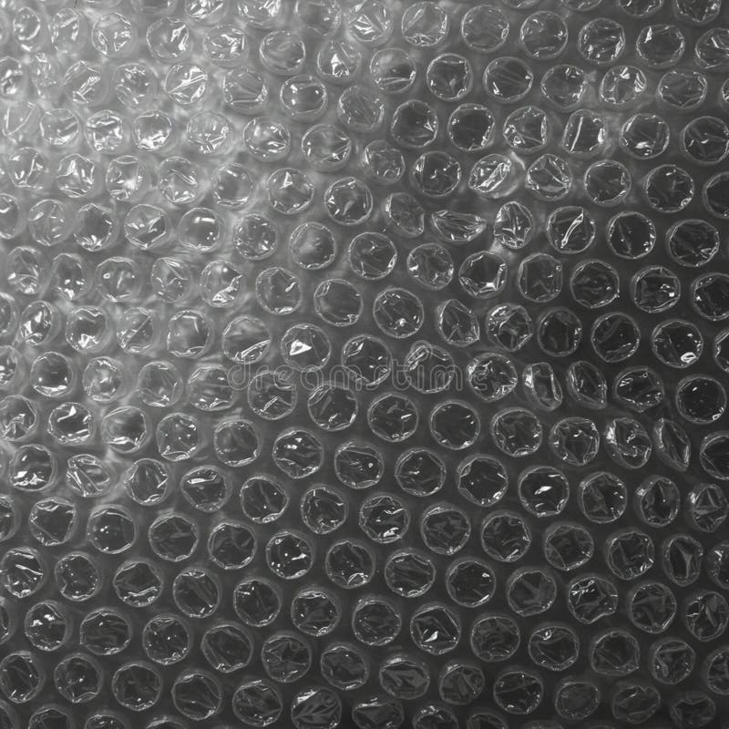 Bubble Wrap, a Packaging Material Consisting of Transparent, Flexible ...