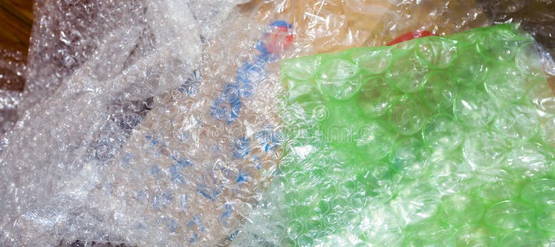 Bubble Wrap for Plastic Packaging. Stock Image - Image of protection ...