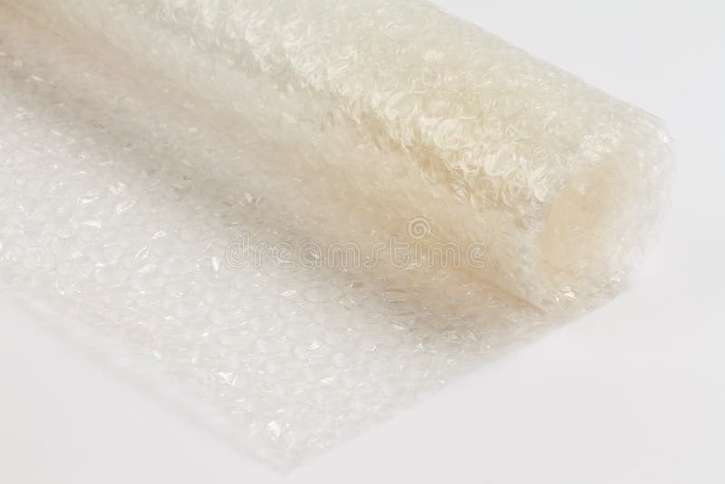 Fragile Items Wrapped in Protective Packaging in a Box Stock Photo ...