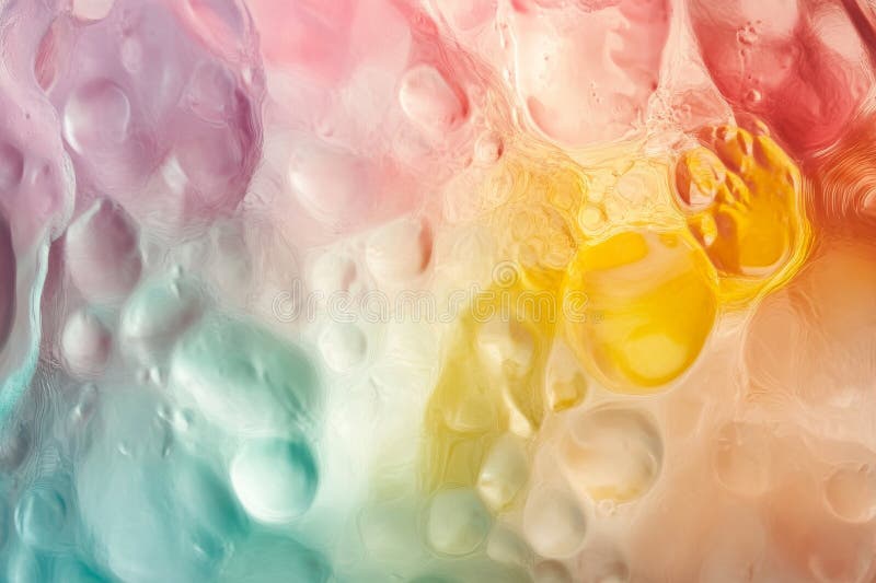 Bubbled Glass Texture with Smooth, Rounded Patterns and Faint Light ...