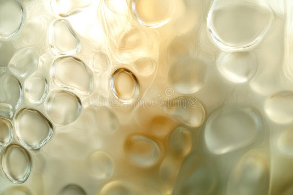 Bubbled Glass Texture with Smooth, Rounded Patterns and Faint Light ...