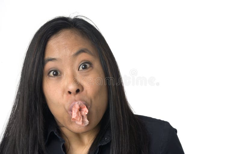 Bubblegum explosion stock photo. Image of excited, disappointed - 7403864