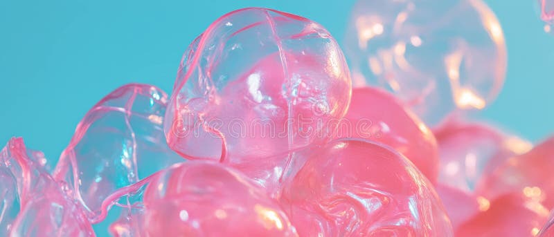 Bubblegum Texture Showing Wet Consistency with Saliva and Stringy ...
