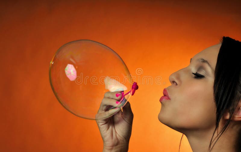 Bubbles stock photo. Image of white, model, attractive - 10408088