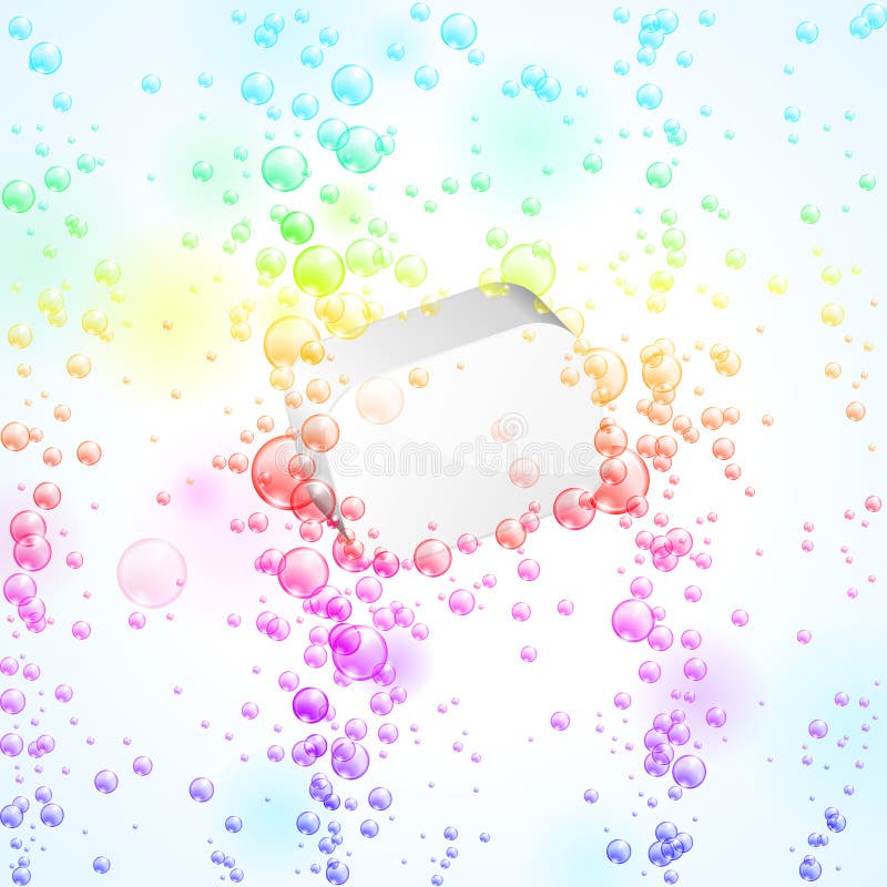 Rainbow Bubbles Background for Elegant Flyers Stock Vector ...