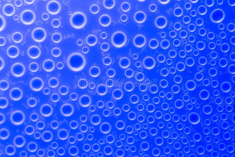 Bubbles Background. Blue Pattern with White Circles. Macro Round ...