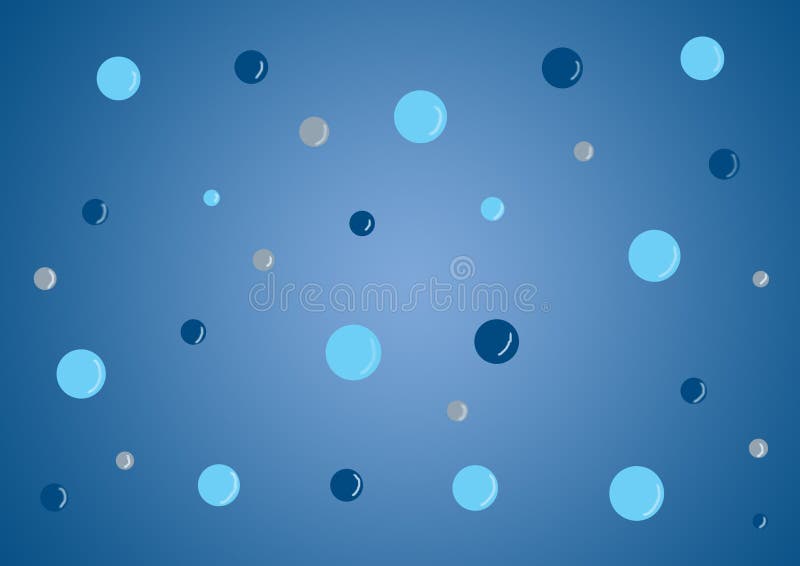 Bubbles Blue Color Background for Wallpaper Stock Illustration ...