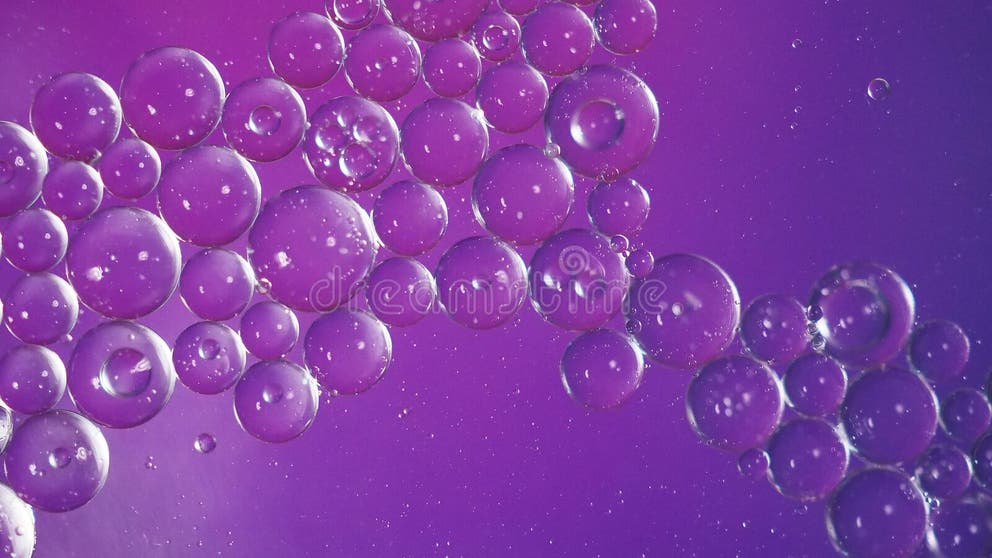 Bubbles Blur Abstract in Violet and Dark Blue Background Stock Photo ...