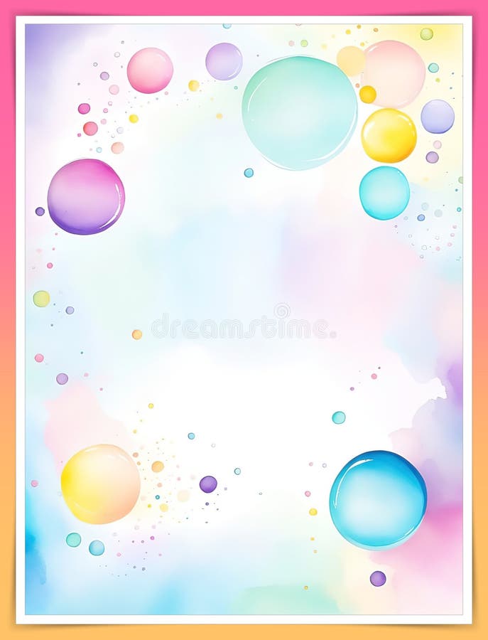 Bubbles and Bokeh Effect Theme for Invitation, Greeting Card and ...