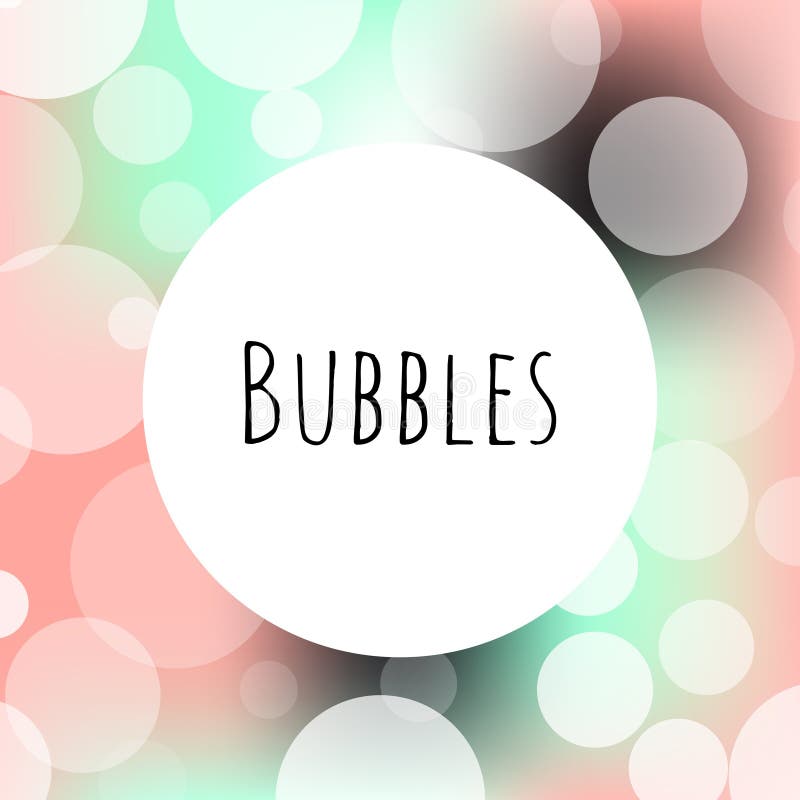 Bubbles Bokeh Elegance Logo Template. Vector. Stock Vector ...