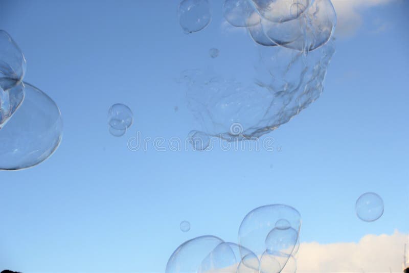 Bubbles Bubble Background Floats in Sky Modern Simple Abstract Design ...