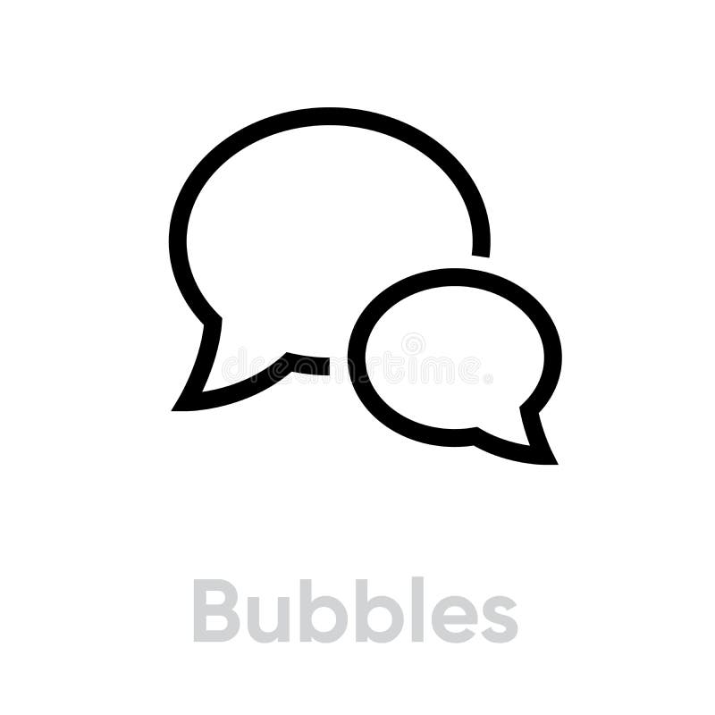 Two Round Chat Bubbles Vector Stock Illustrations – 222 Two Round Chat ...