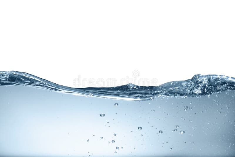 Bubbles in Clear Water on Grey Background Stock Image - Image of ...